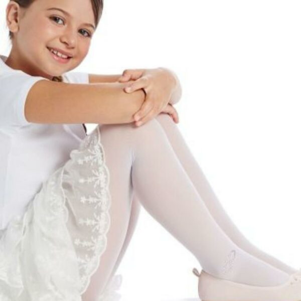 Franzoni ® - NEREA Children's Tights WHITE - Cozy Karma